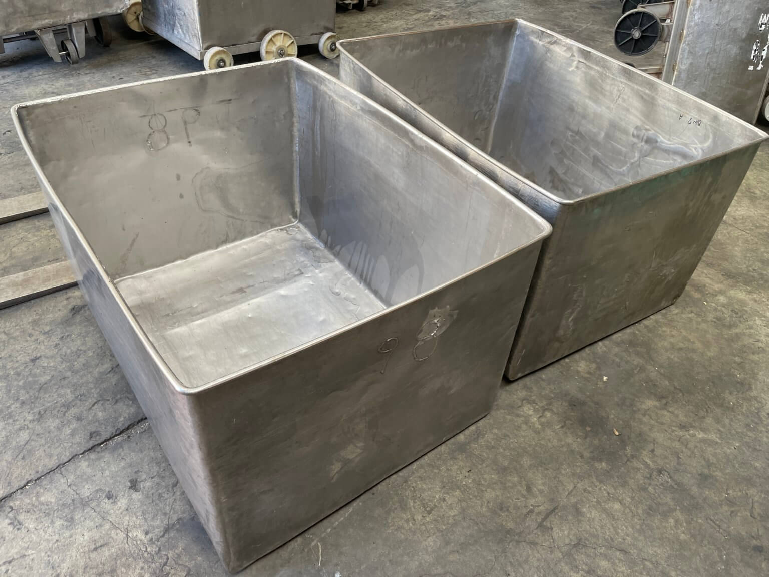 Stainless Bins | PC Machinery Ltd