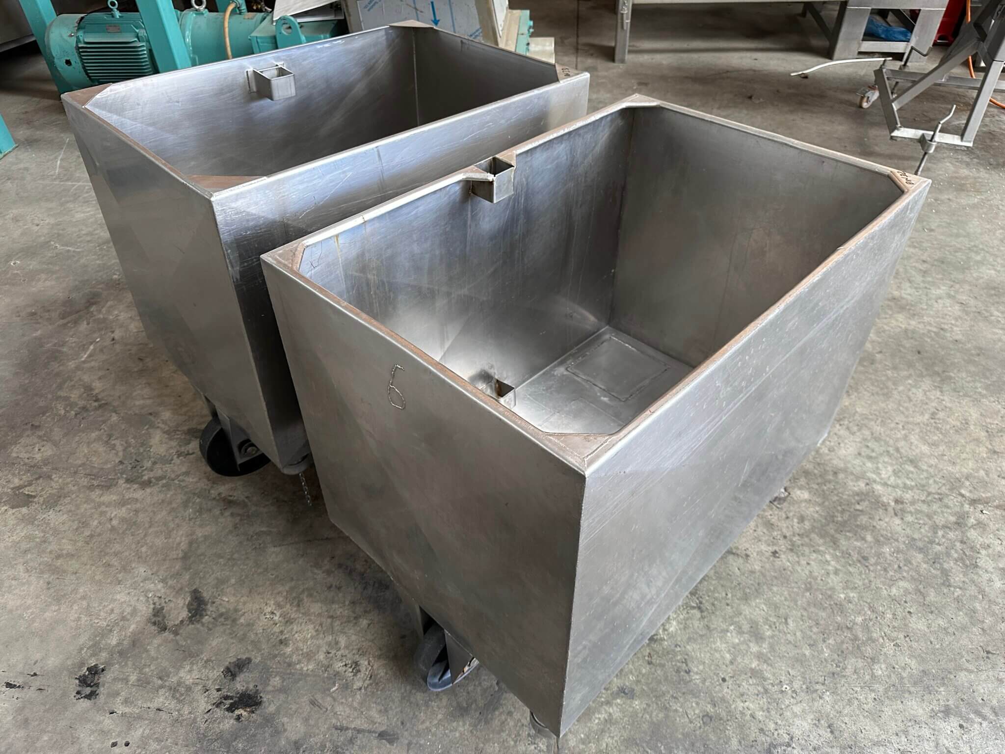 Stainless Bins | PC Machinery Ltd